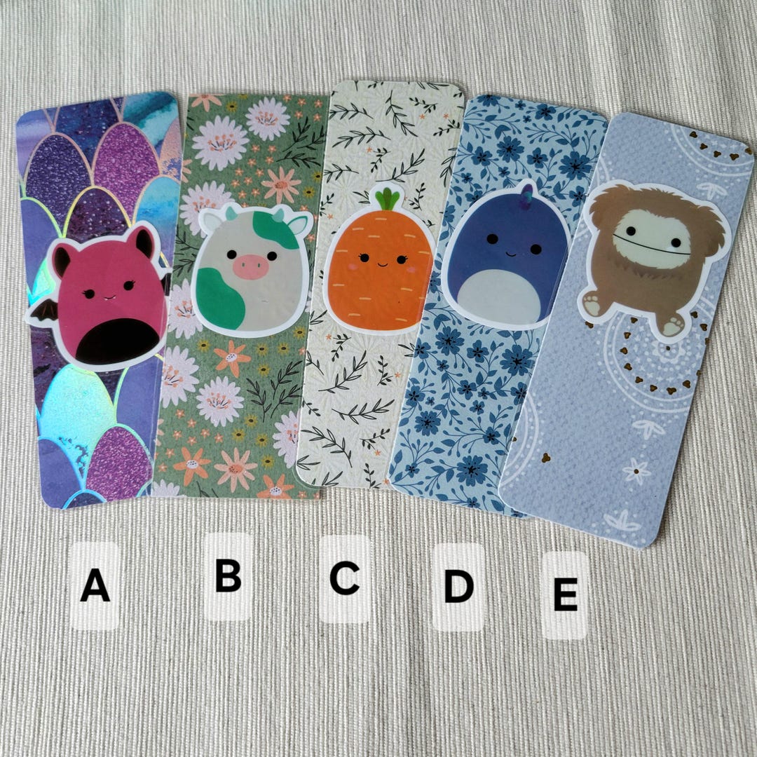 Squishmallow Laminated Bookmark With Tassel (optional) - Etsy