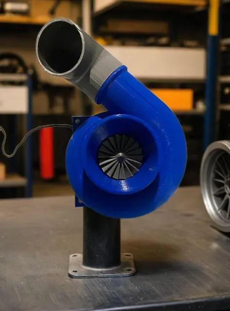 ONE OF A KIND!!! Blue Turbo Flow Deck Fan - Etsy
