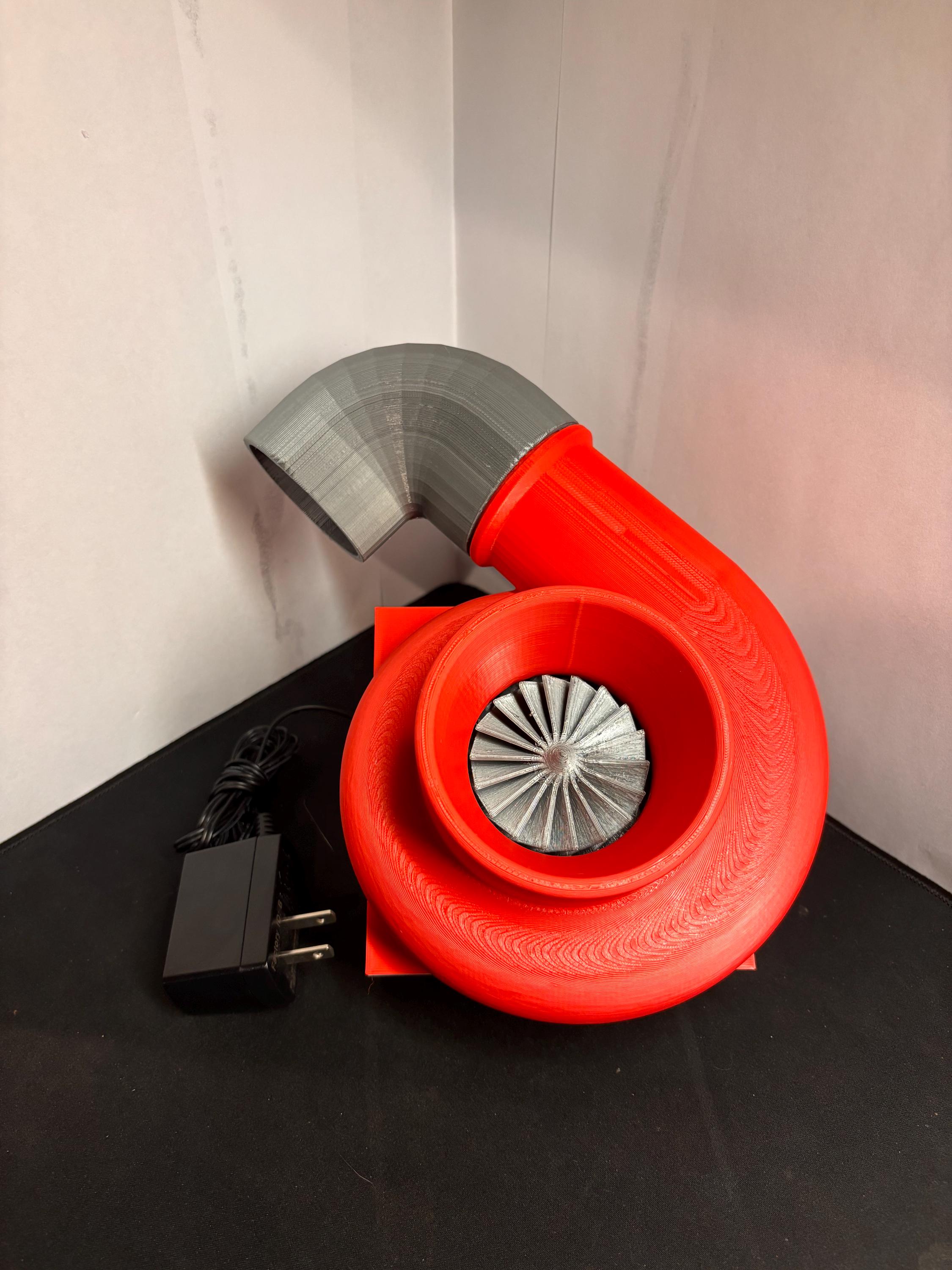 ONE OF A KIND!!! Red Turbo Flow Deck Fan - Etsy