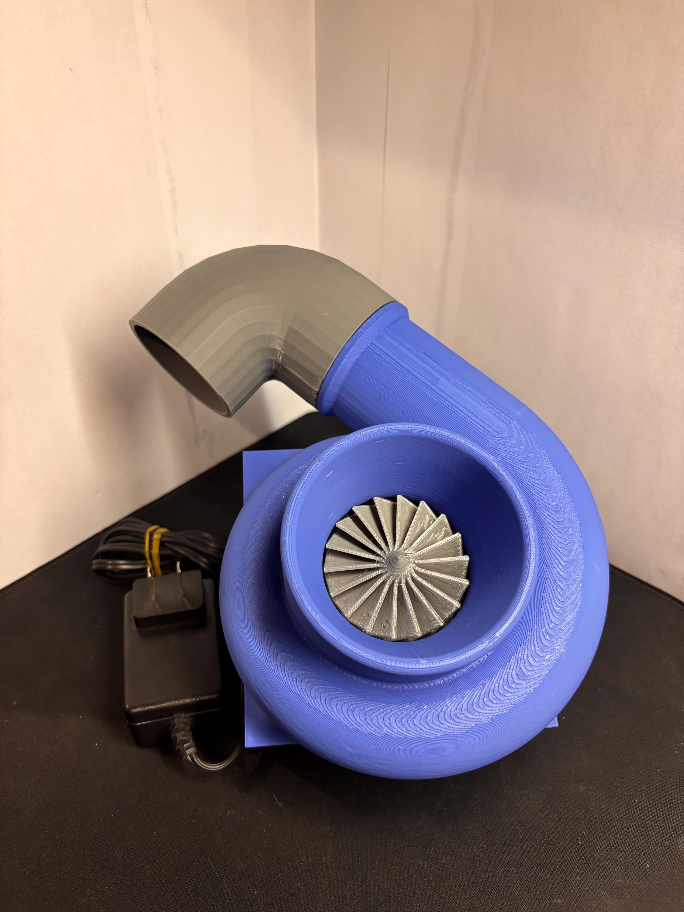 ONE OF A KIND!!! Blue Turbo Flow Deck Fan - Etsy
