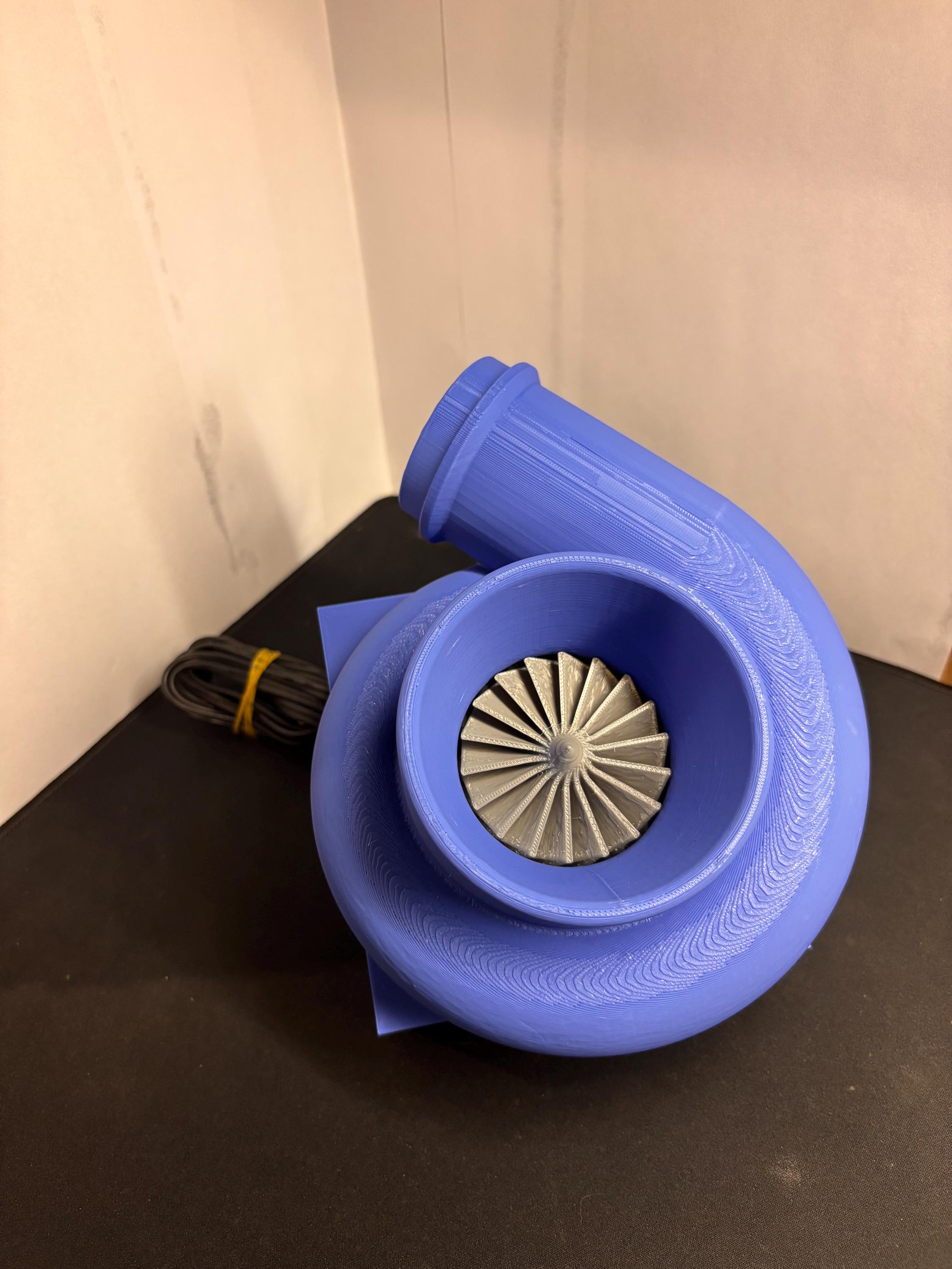 ONE OF A KIND!!! Blue Turbo Flow Deck Fan - Etsy