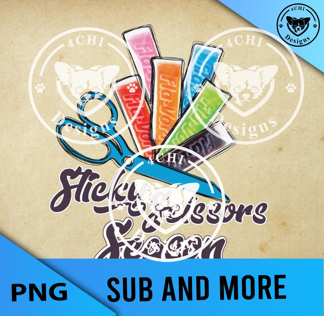 Sticky Scissors Season-digital Download for Sublimation or Screens - Etsy