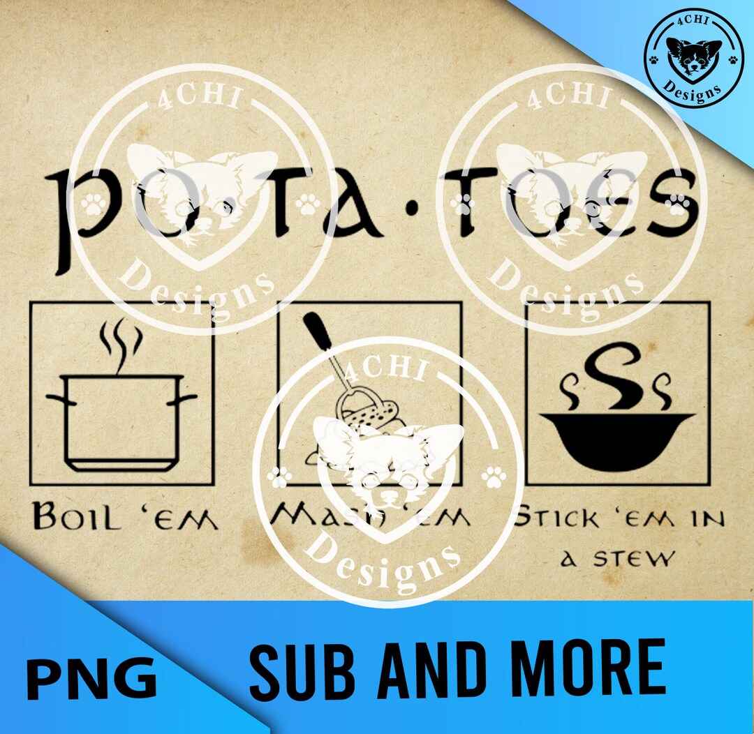 Po Ta Toes-digital Download for Sublimation or Screens - Etsy