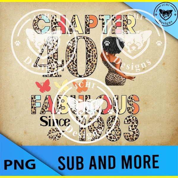 Chapter 40 Fabulous Since 1983 Svg - Etsy