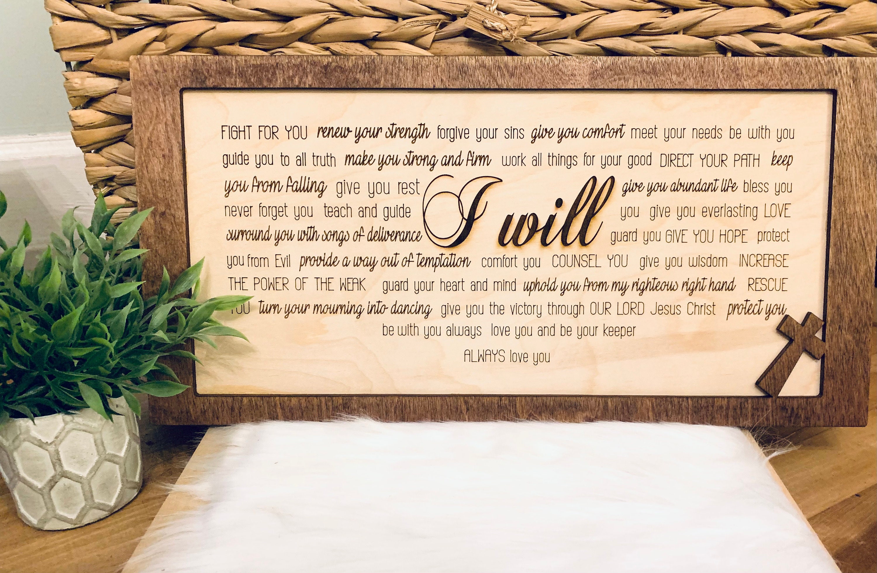 Digital Cut File/svg/i Will/god's Promises/laser Ready/glowforge - Etsy