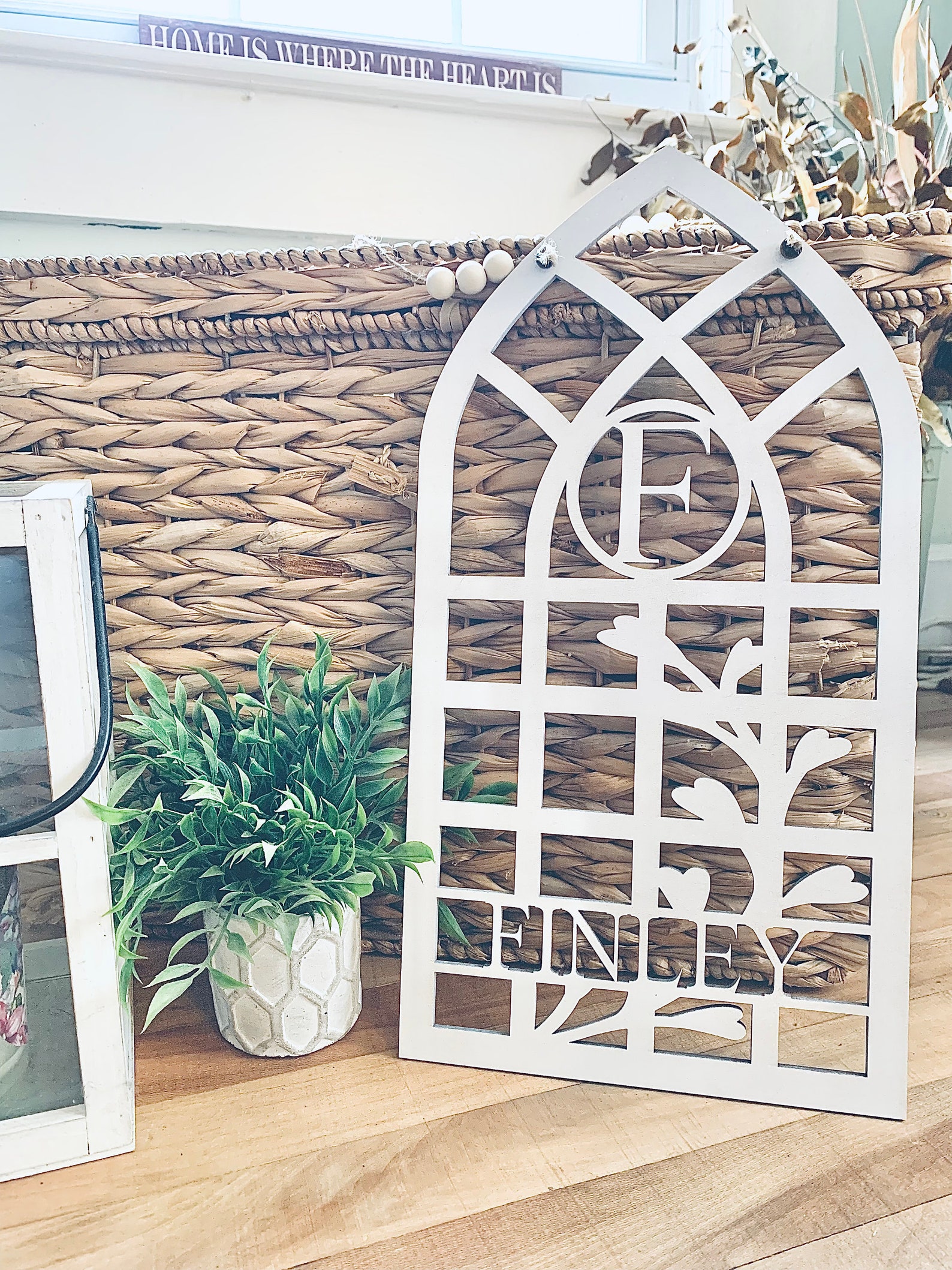 Svg/hanging Window Monogram Frame/digital Cut File/laser - Etsy