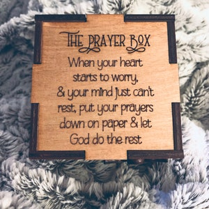 Digital Cut File/svg/inspirational Prayer Boxes/glowforge/laser Ready ...