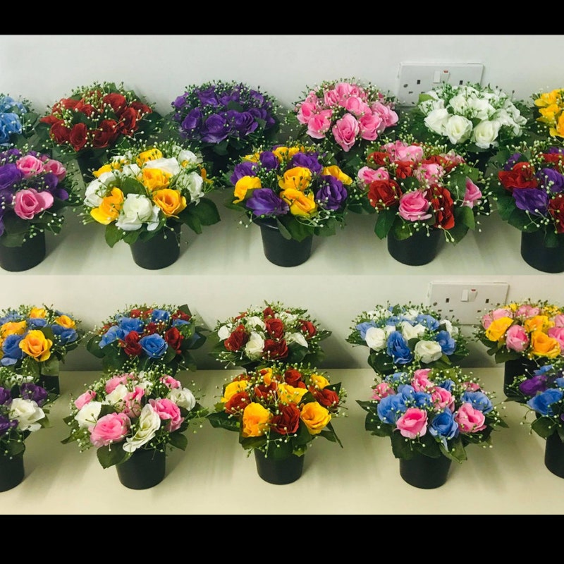 Cemetery Flowers - Etsy UK