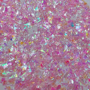 2g Pink Iridescent Glitter Flakes/mylar Flakes/nail Art/nail ...