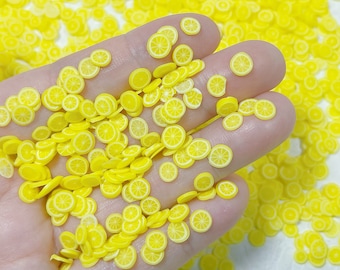 Lemon Fimo Slices - Etsy