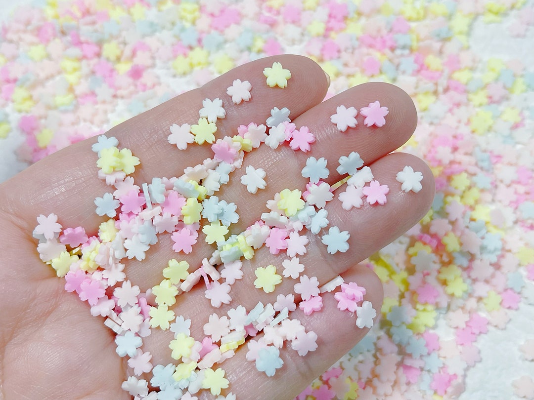 5g/10g Sakura Flower Polymer Clay Slices/mix Color Fimo Slices/fake ...
