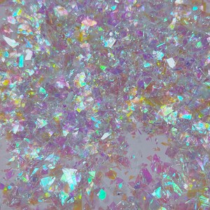 2g Clear Iridescent Glitter Flakes/mylar Flakes/nail Art/nail ...