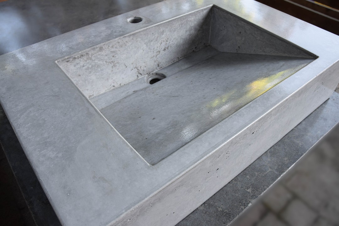Concrete Wash Basin 53cm X 80cm X 18cm Bathroom Cabinet Sink - Etsy