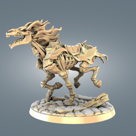 Warhorse Skeleton A Cavalry Oldburg Undead Fallen D&D Dnd - Etsy