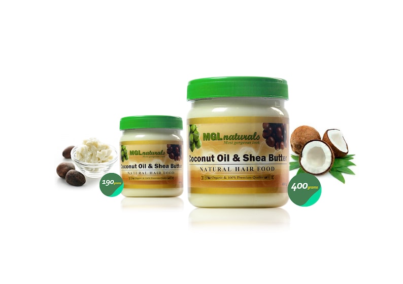 MGL Naturals Coconut Oil and Shea Butter Hair Food. - Etsy