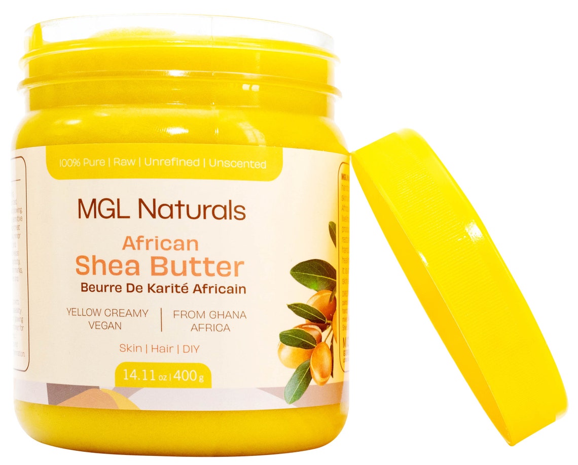 Raw African Shea Butter Yellow Creamy Unrefined by MGL - Etsy