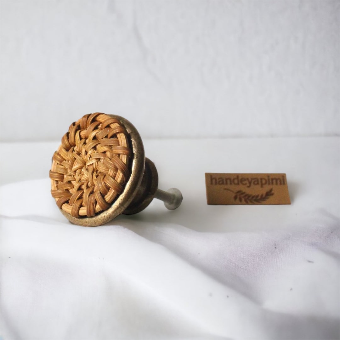 Rattan Drawer Knobs , Small Rattan Handle,rattan Drawer Pulls, Rattan Handles for Drawers ...
