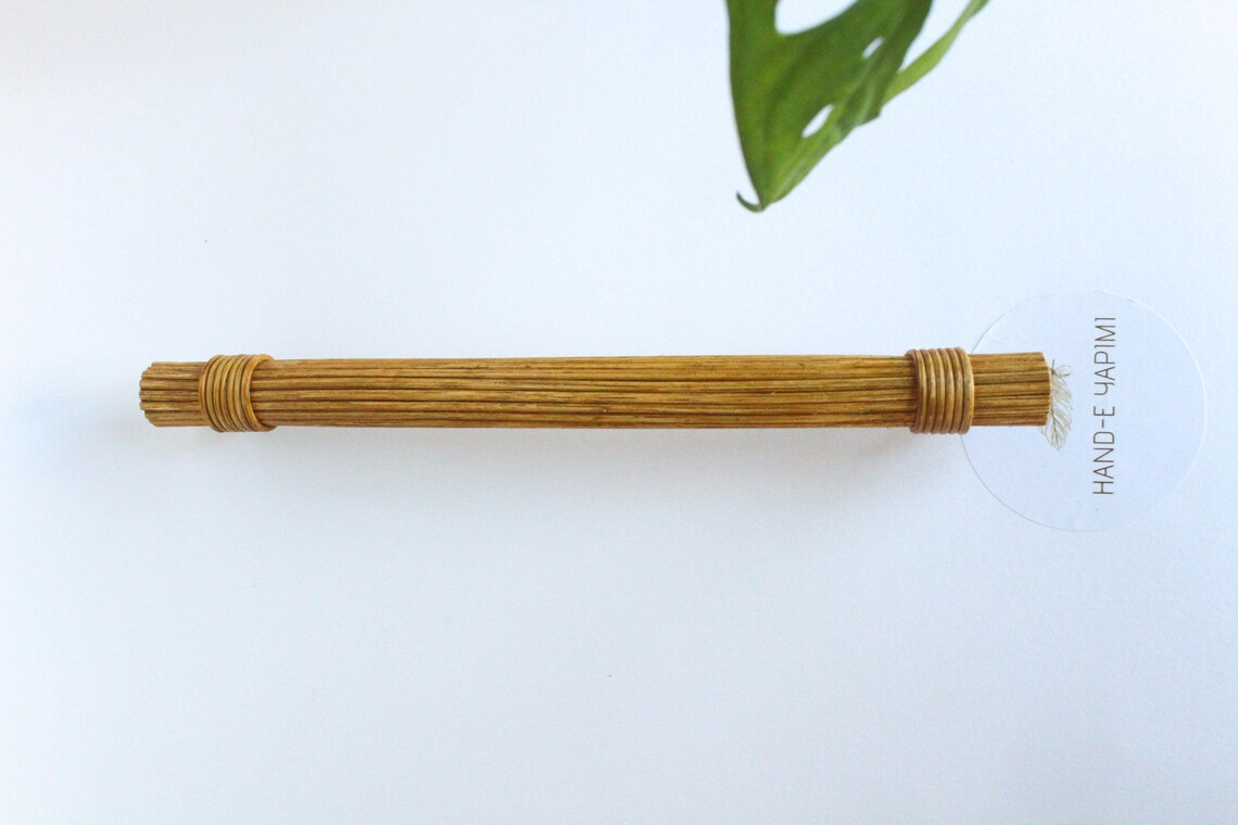 Oak Cabinet Pull Rattan Handles Wicker Natural Rattan Rope - Etsy