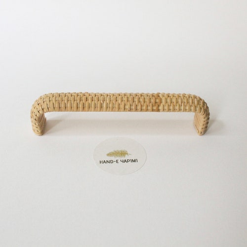 Cabinet Pull Rattan Handles Wicker Natural Rattan Rope - Etsy