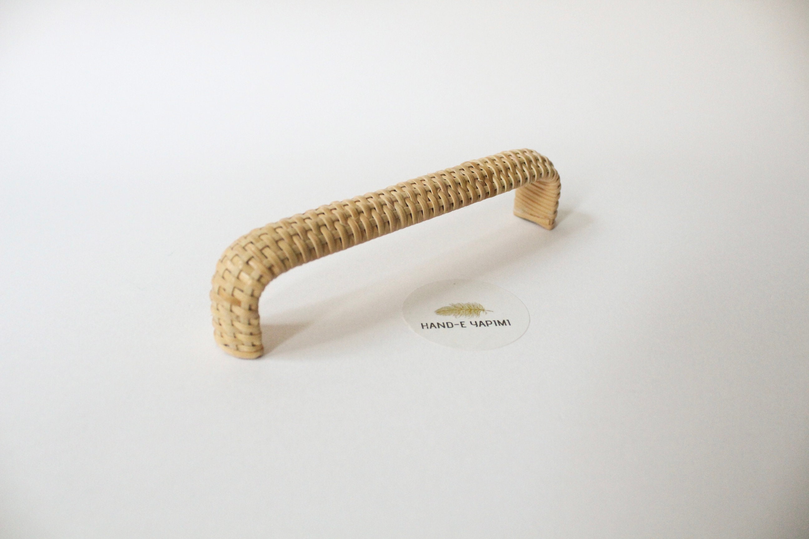 Cabinet Pull Rattan Handles Wicker Natural Rattan Rope - Etsy