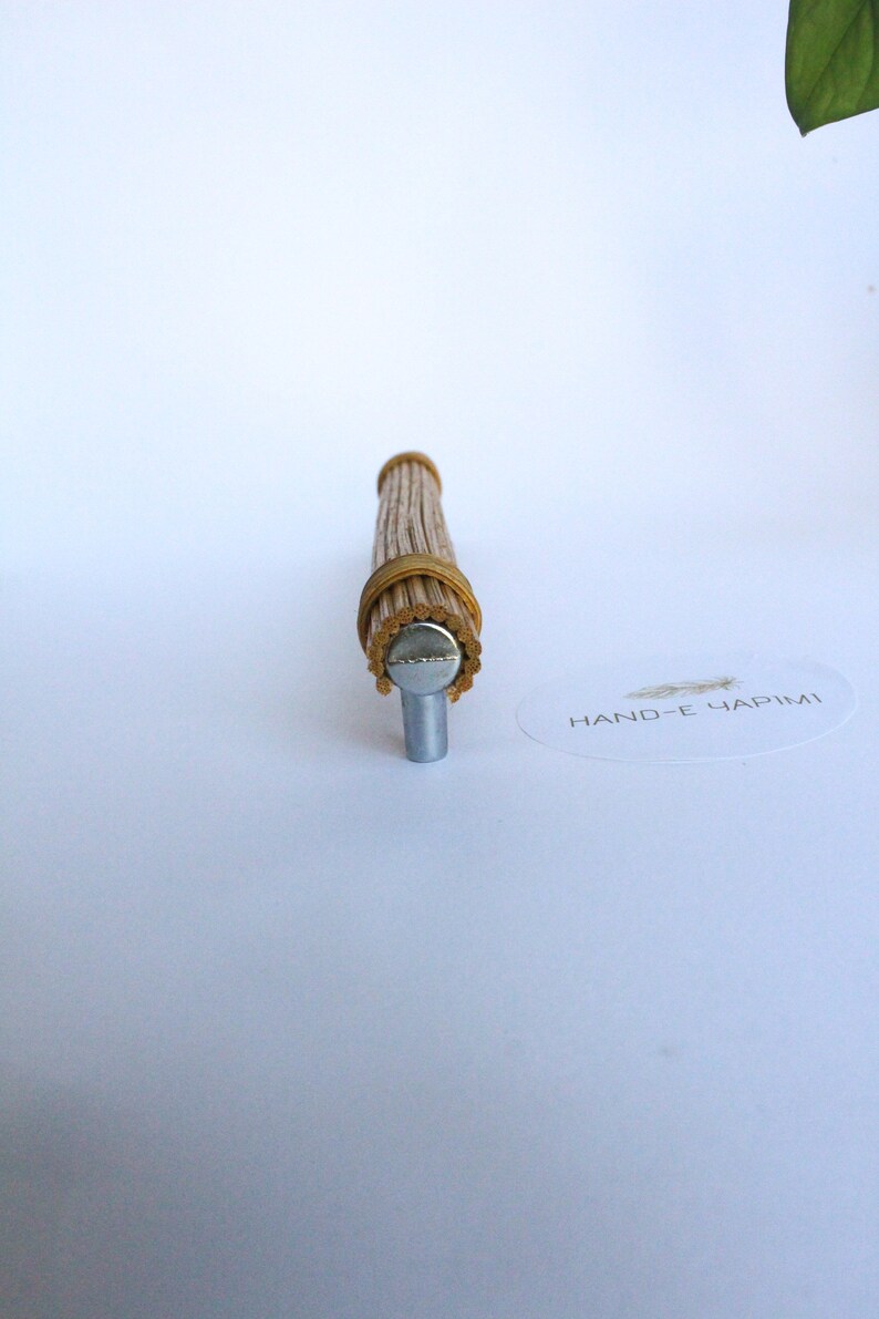 Oak Cabinet Pull Rattan Handles Wicker Natural Rattan Rope - Etsy