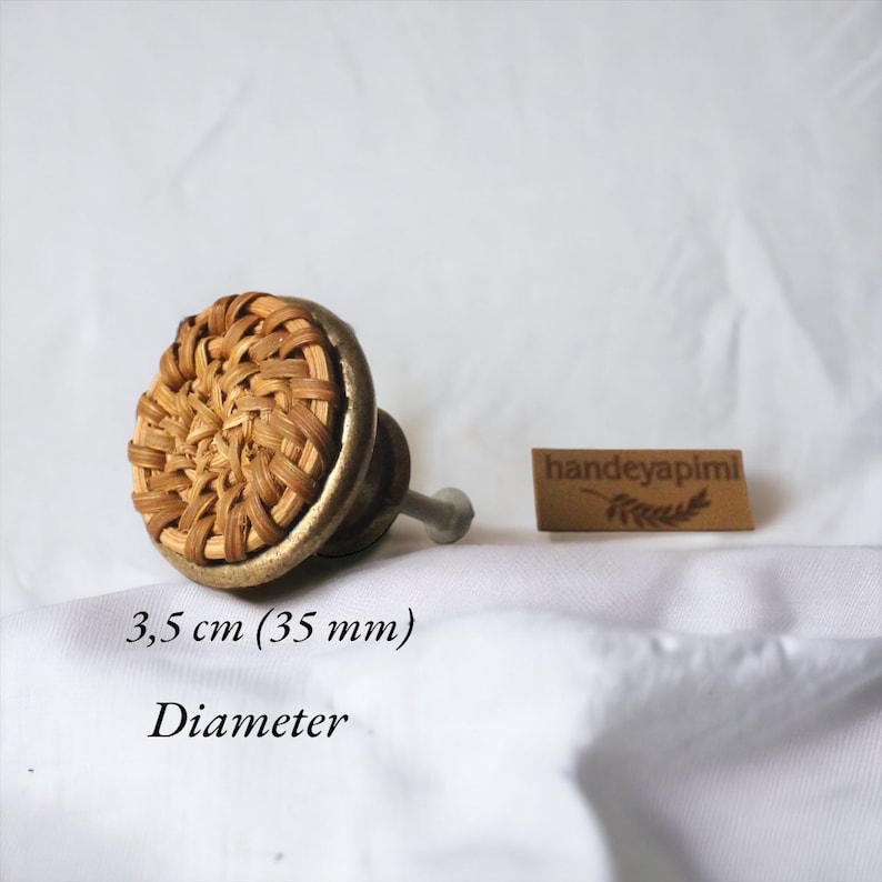 Rattan Drawer Knobs , Small Rattan Handle,rattan Drawer Pulls, Rattan ...