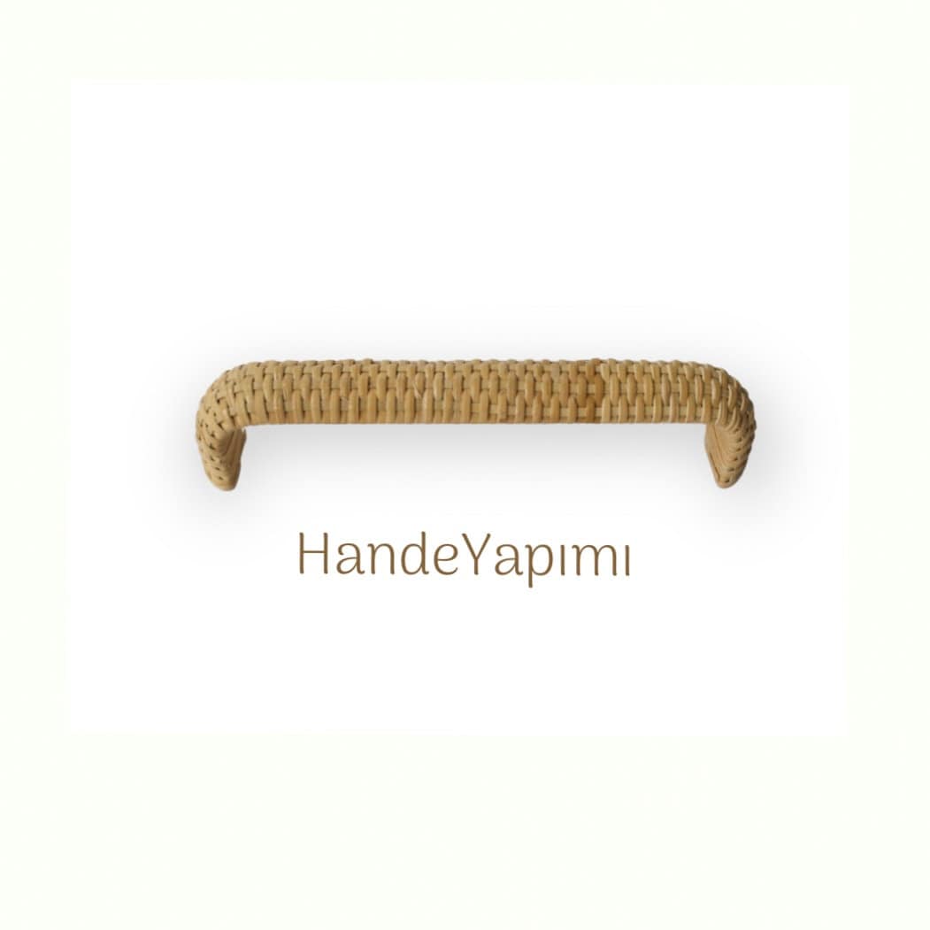 Cabinet Pull Rattan Handles, Wicker Natural Rattan Rope Handle, Rattan ...