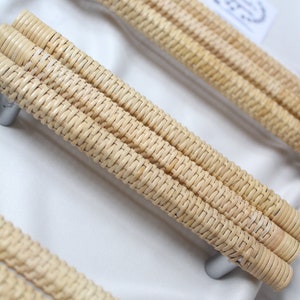 Cabinet Pull Rattan Handles Wicker Natural Rattan Rope - Etsy