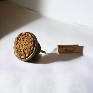 Rattan Drawer Knobs , Small Rattan Handle,rattan Drawer Pulls, Rattan ...