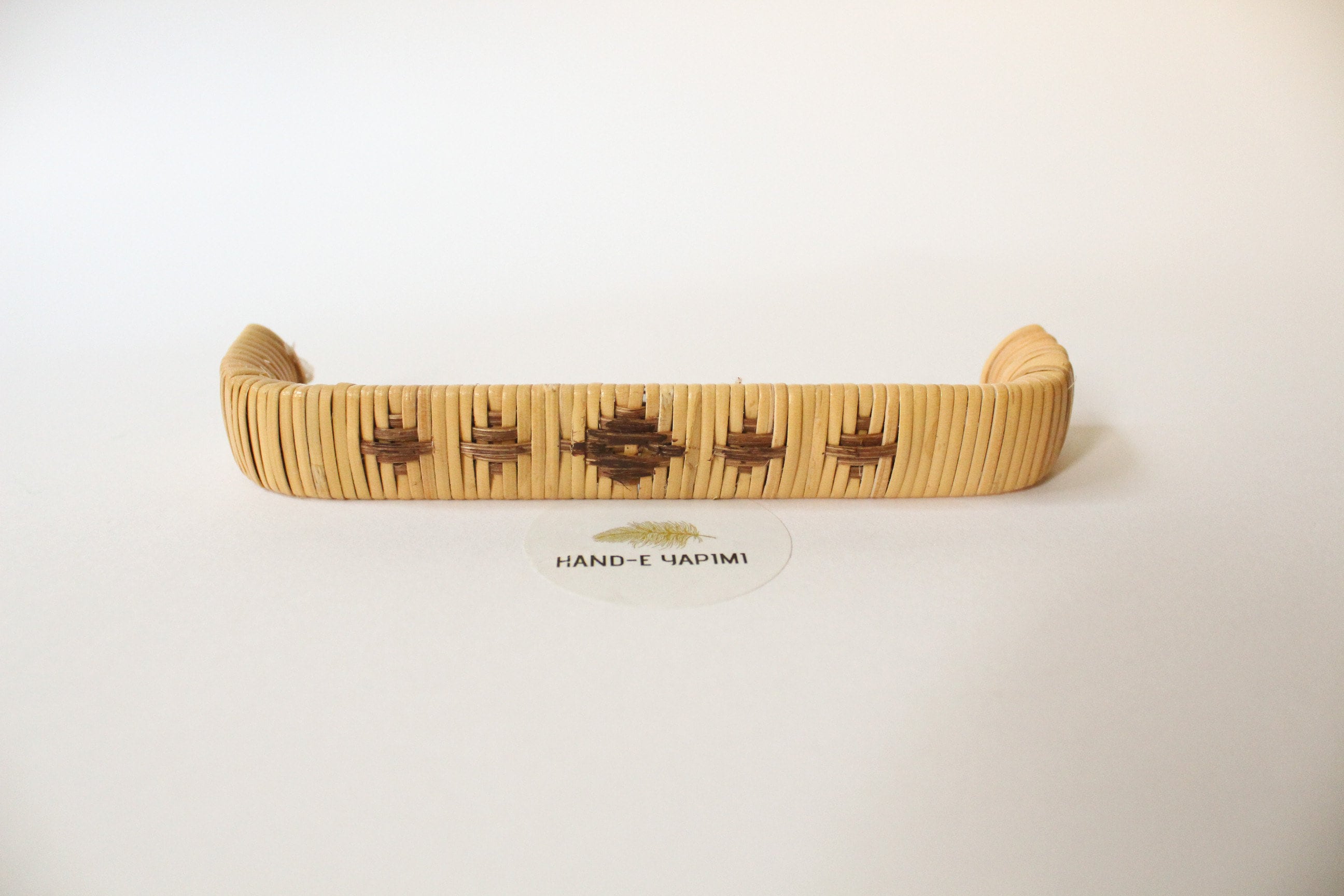 Cabinet Pull Rattan Handles, Wicker Natural Rattan Rope Handle, Rattan ...