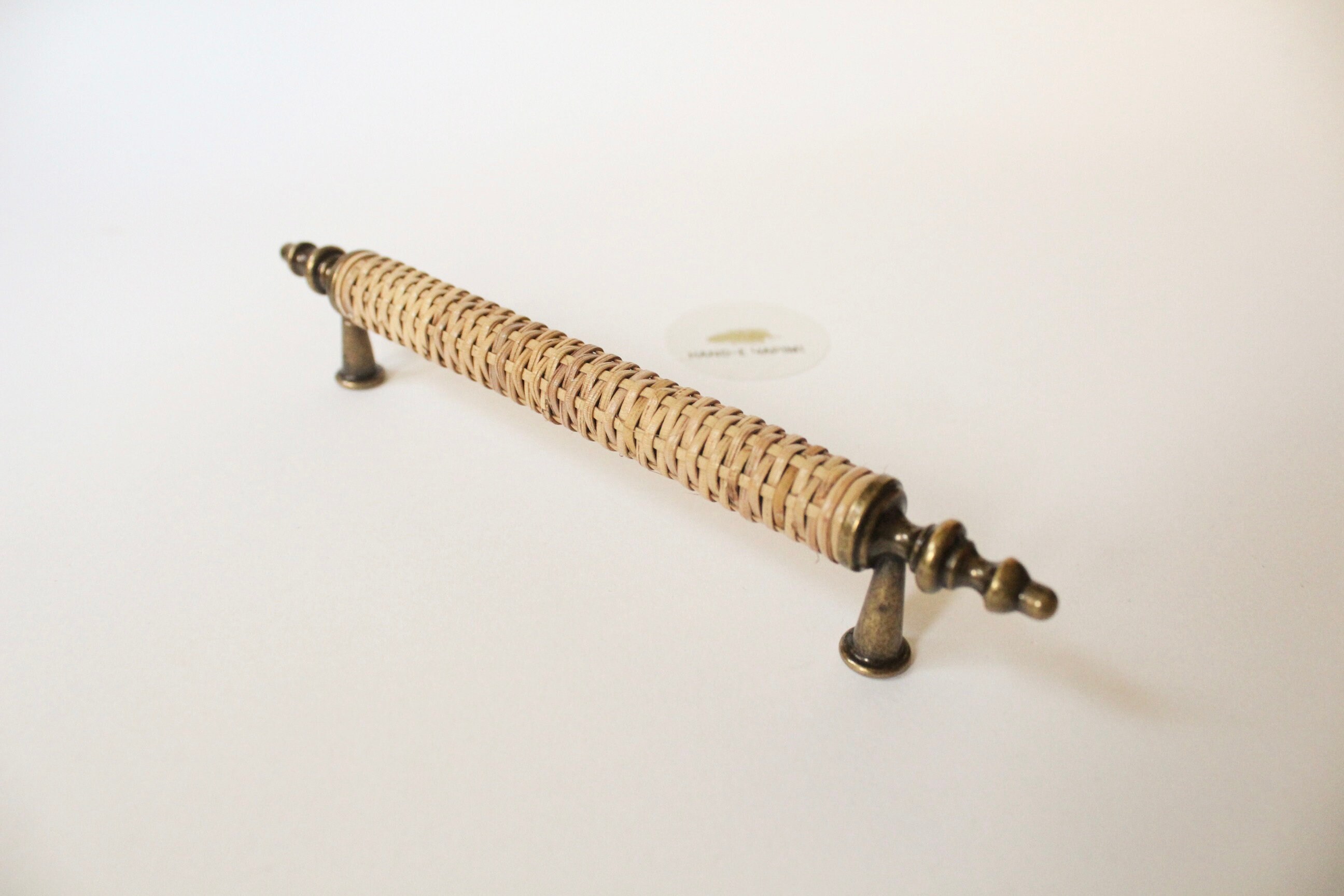 Cabinet Pull Rattan Handles, Wicker Natural Rattan Rope Handle, Rattan ...