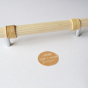 Cabinet Pull Rattan Handles, Wicker Natural Rattan Rope Handle, Rattan ...