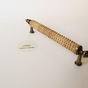 Cabinet Pull Rattan Handles, Wicker Natural Rattan Rope Handle, Rattan ...
