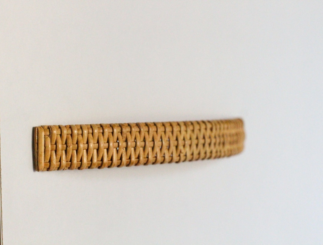 Cabinet Pull Rattan Handles, Wicker Natural Rattan Rope Handle, Rattan ...