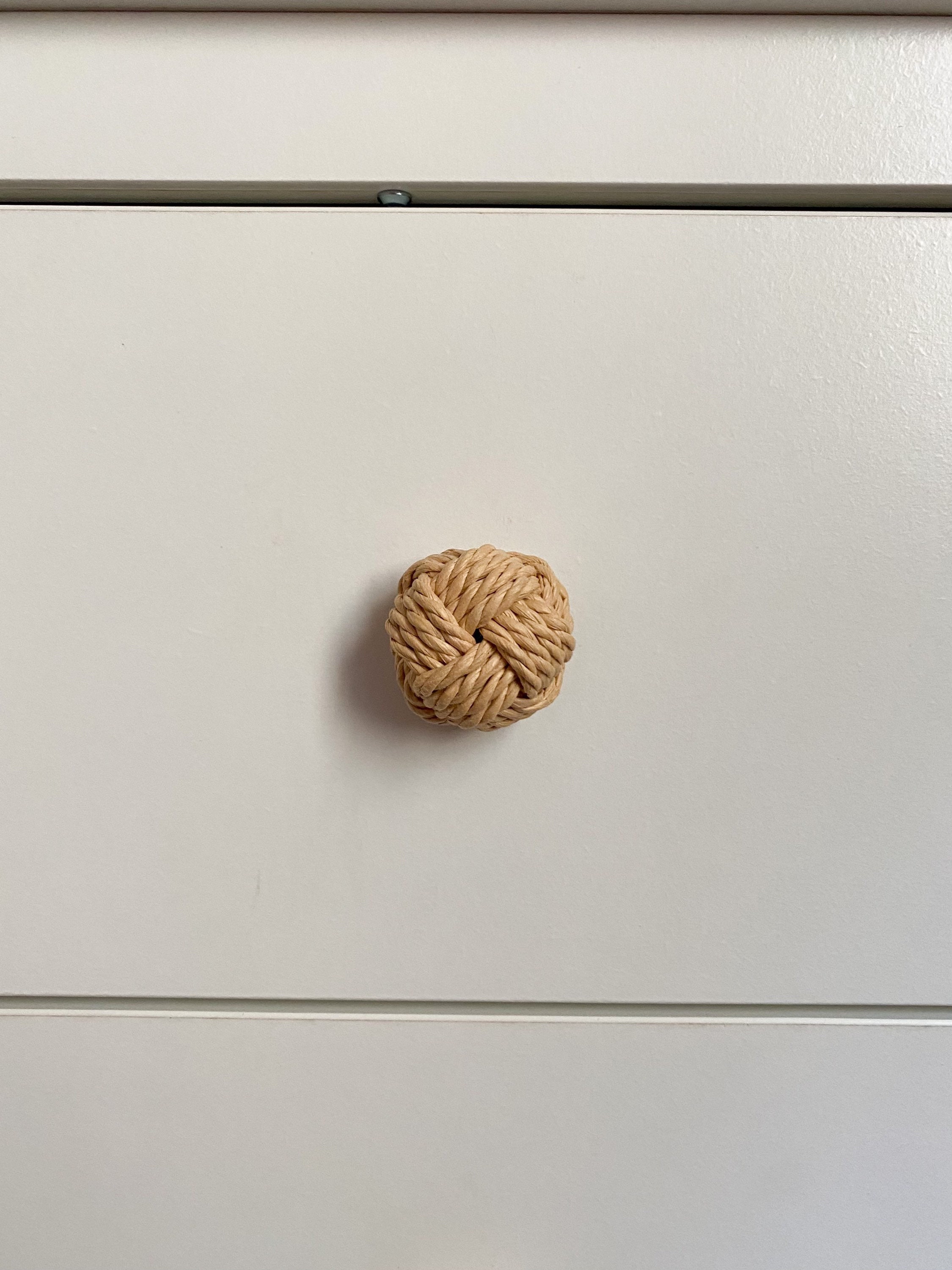 Straw Rope Handle, Wicker Rope Handle , Drawer Knobs, Boho Cabinet ...