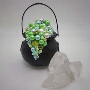 Mini Bubbling Witch Cauldron, Bubbles Halloween Decor, Ornament - Etsy