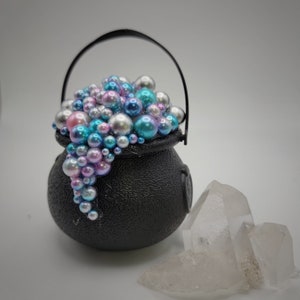 Mini Bubbling Witch Cauldron, Bubbles Halloween Decor, Ornament - Etsy