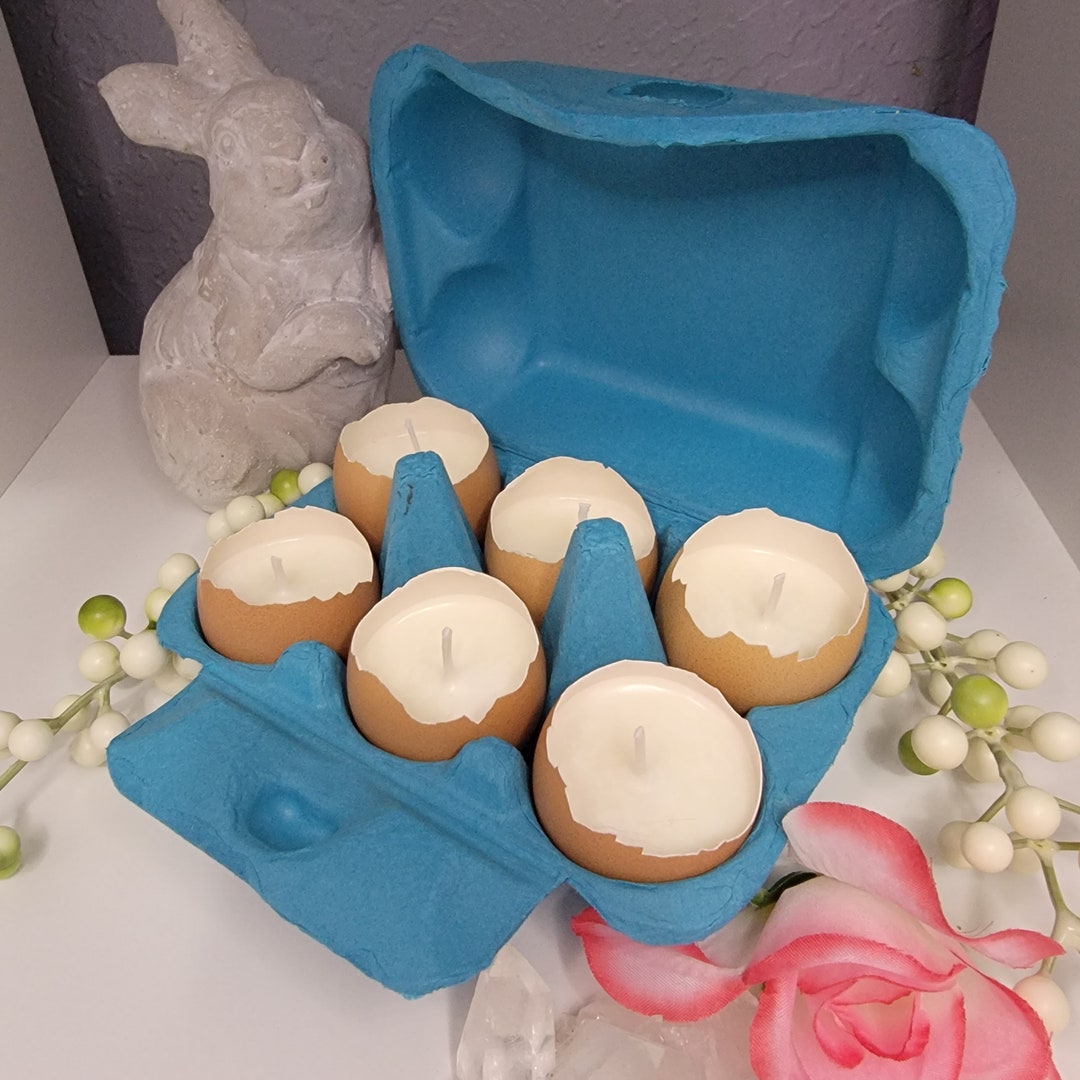 Handmade Egg Candles for Spring, Ostara, Easter, Eggshell Candles - Etsy