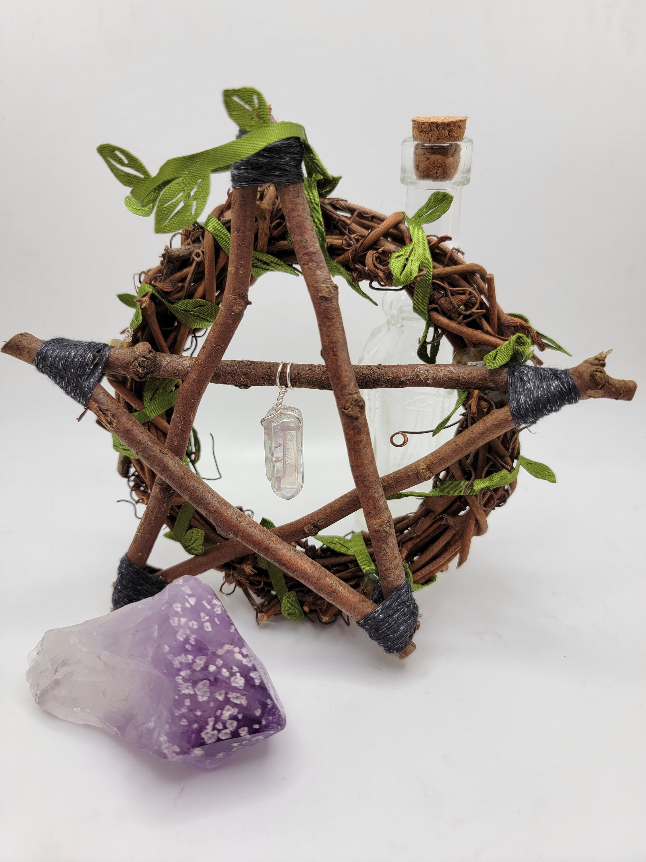 Natural Star Ornament Crystal Decoration Pentagram Pentacle - Etsy