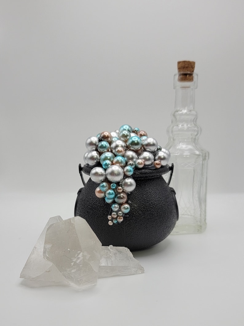 Mini Bubbling Witch Cauldron, Bubbles Halloween Decor, Ornament - Etsy