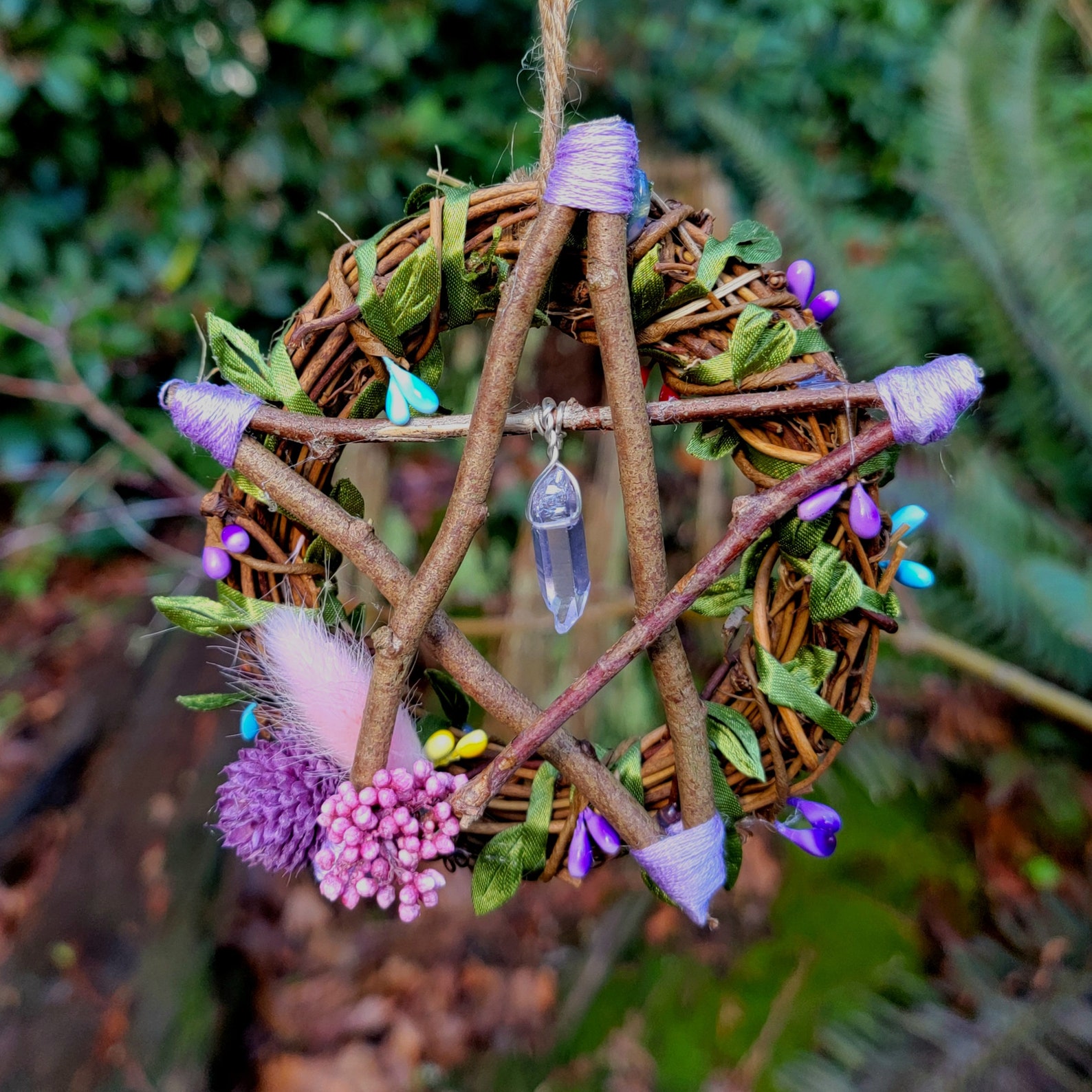 Natural Star Ornament Crystal Decoration Pentagram Pentacle - Etsy