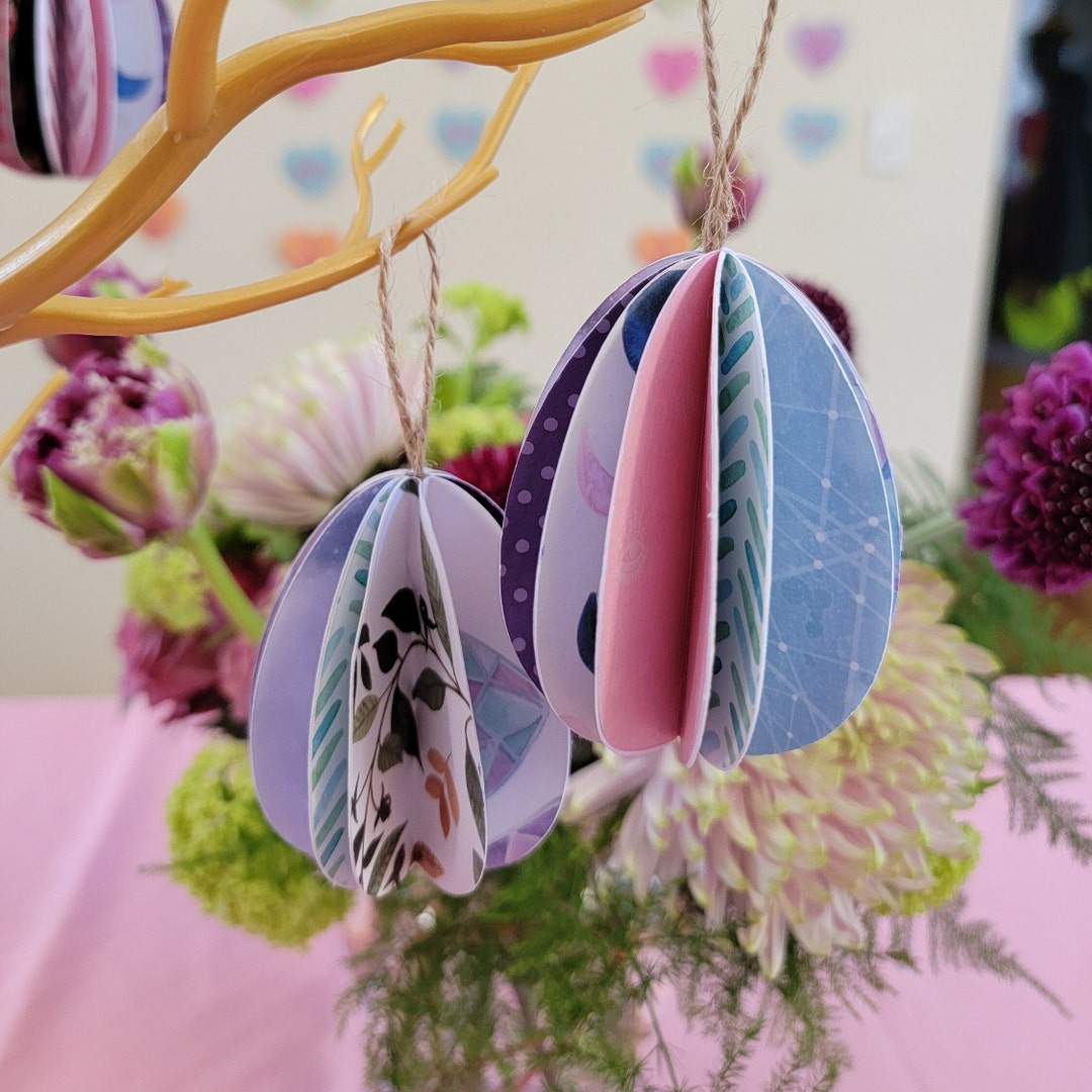 Egg Ornaments, 2 Egg Ornaments, Ostara, Spring Equinox, Easter, Spring ...
