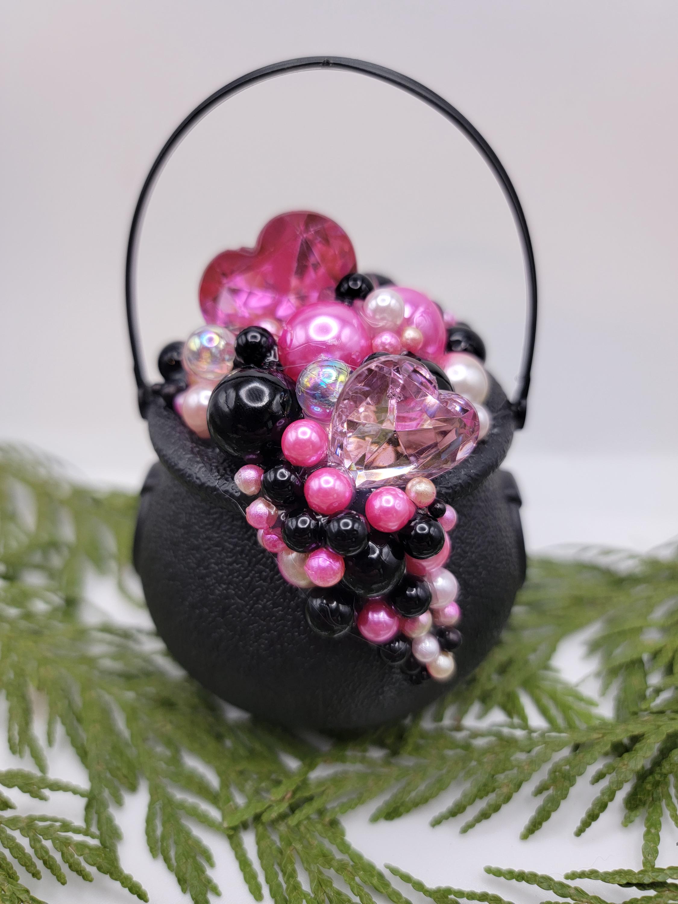 Mini Bubbling Witch Cauldron, Bubbles Halloween Decor, Ornament - Etsy