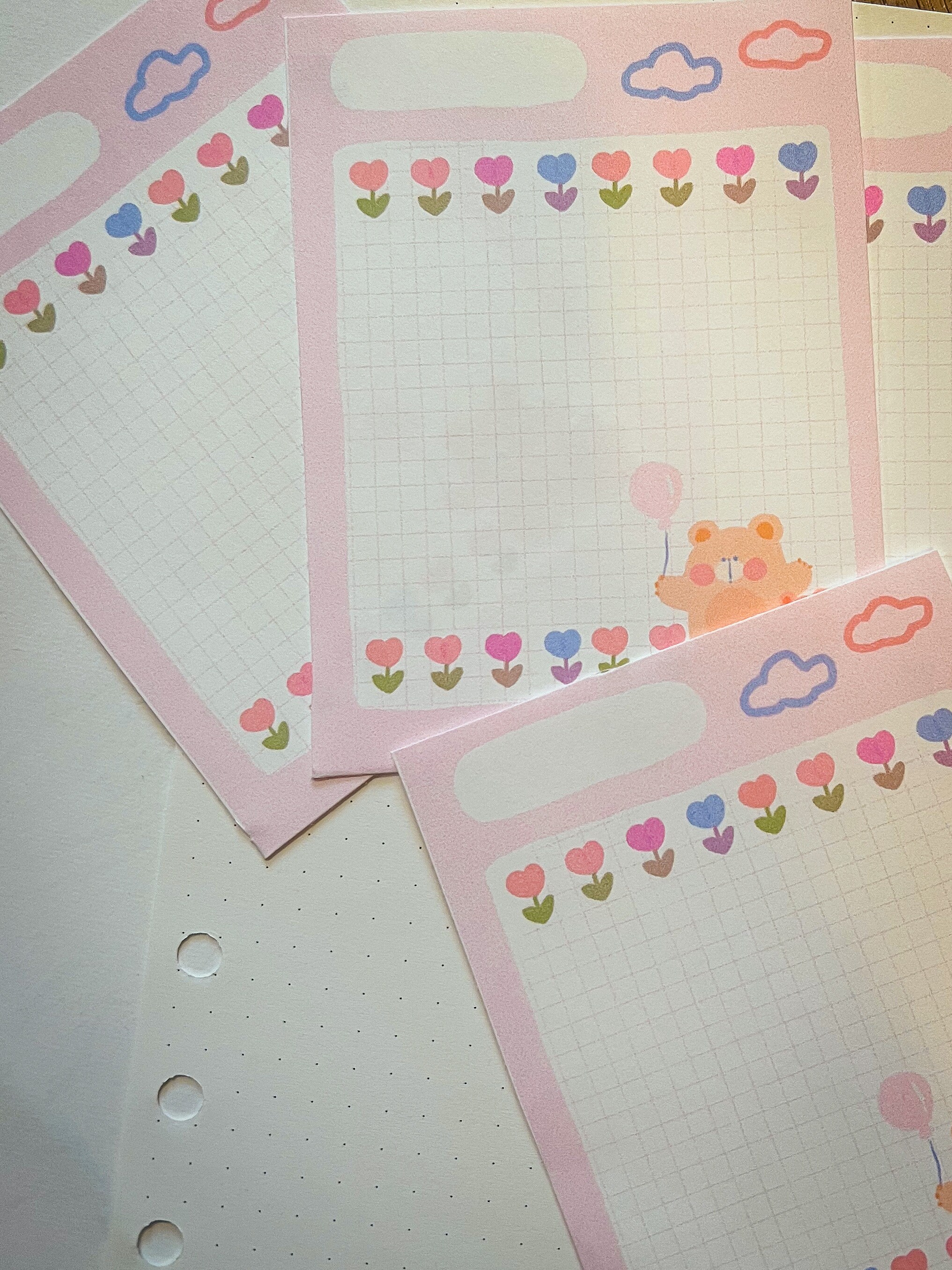 Memo Sheets Printable DIGITAL Files Cute Note Set Kawaii - Etsy