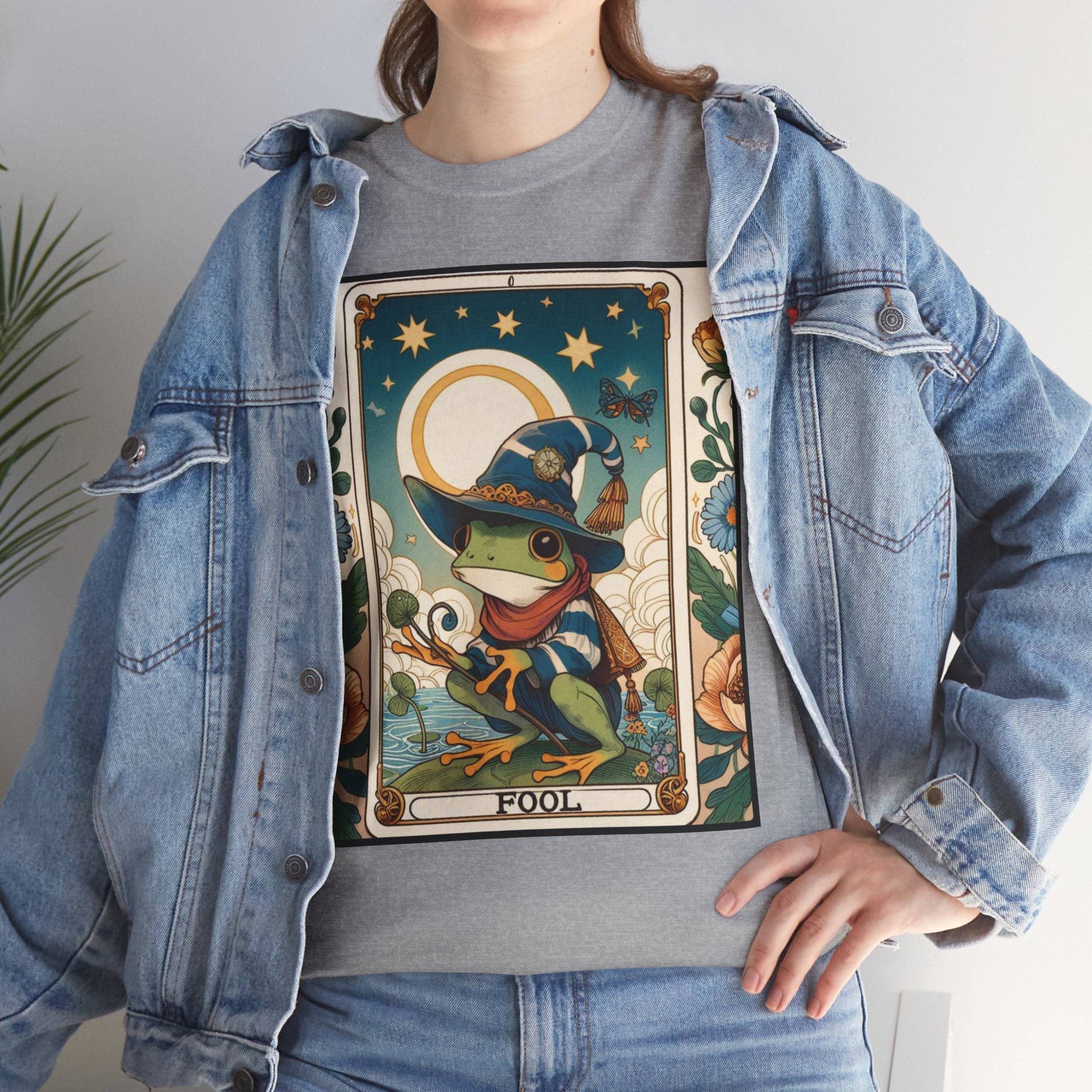 Frog Tarot Tshirt, Witch Wizard Frog Oracle Card Shirt, Trendy ...