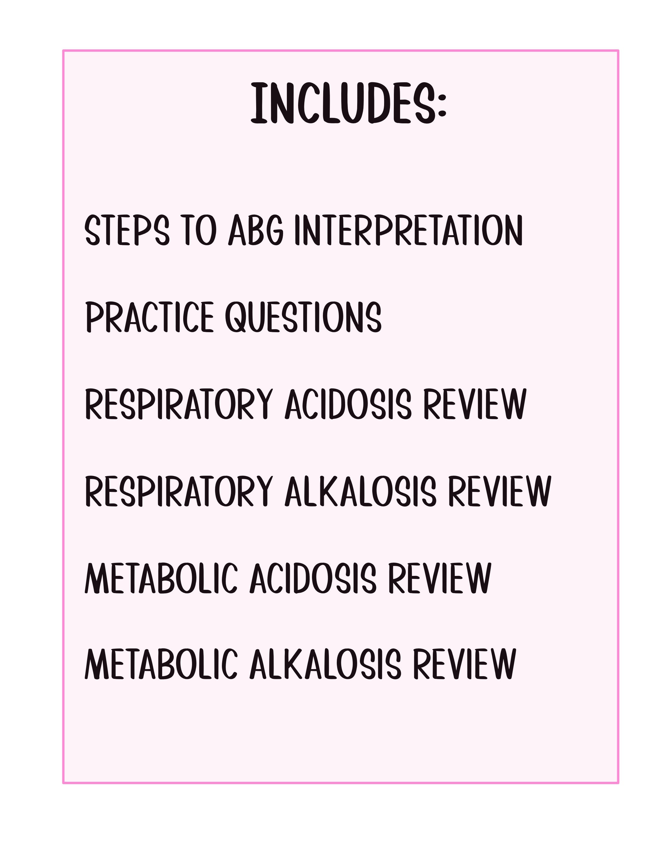 Arterial Blood Gasses | Respiratory and Metabolic Alkalosis & Acidosis ...