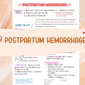Postpartum Hemorrhage Concept Map