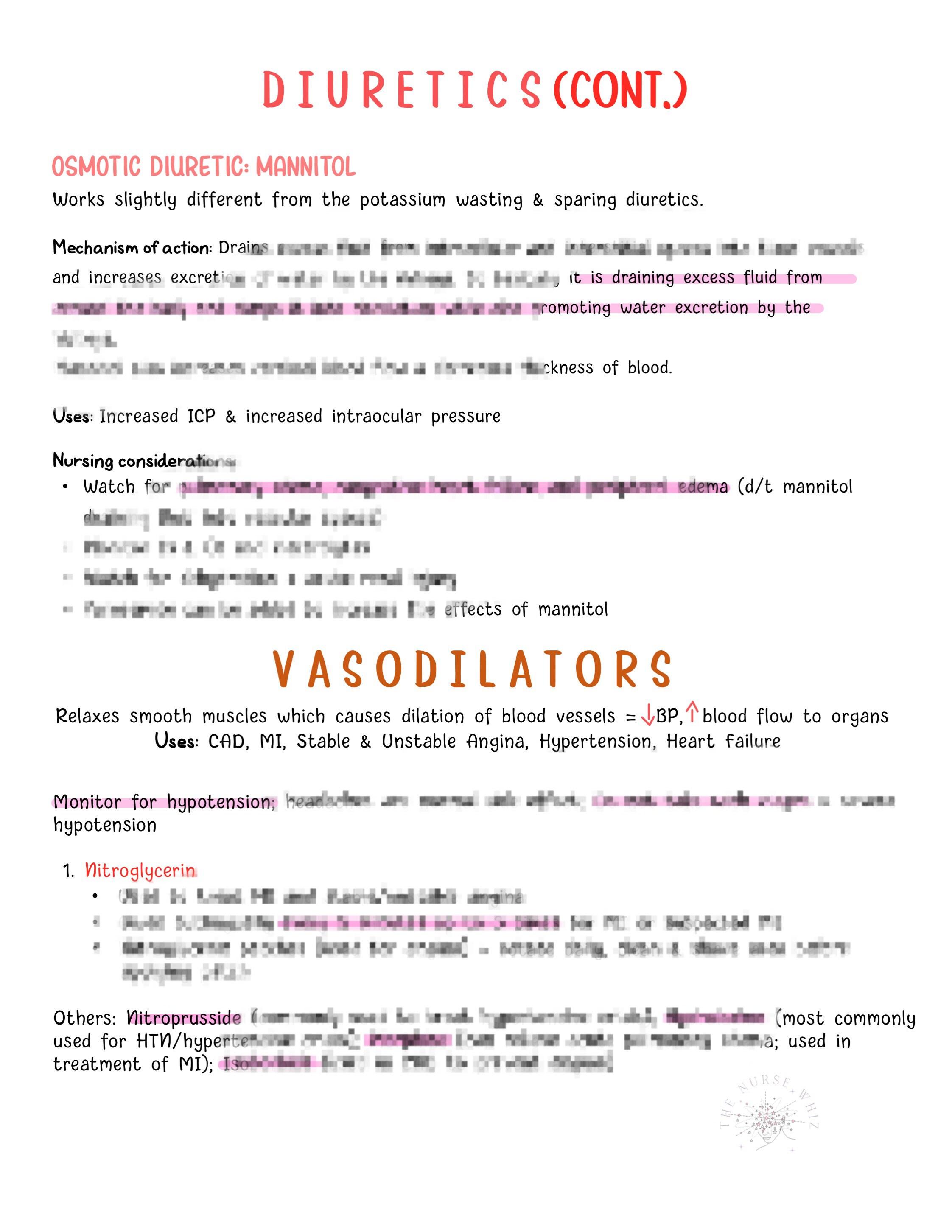 Cardiovascular Pharmacology Review | Including Diuretics ...