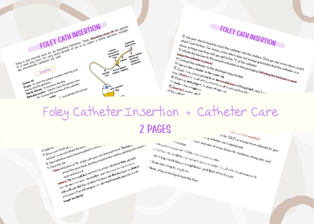 How To: Foley Catheter Insertion & Catheter Care | Fundamentals Nursing ...