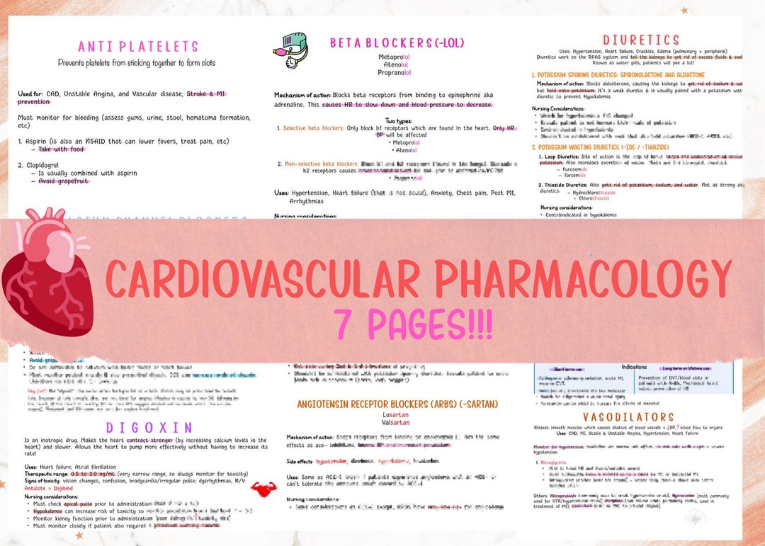 Cardiovascular Pharmacology Review | Including Diuretics ...